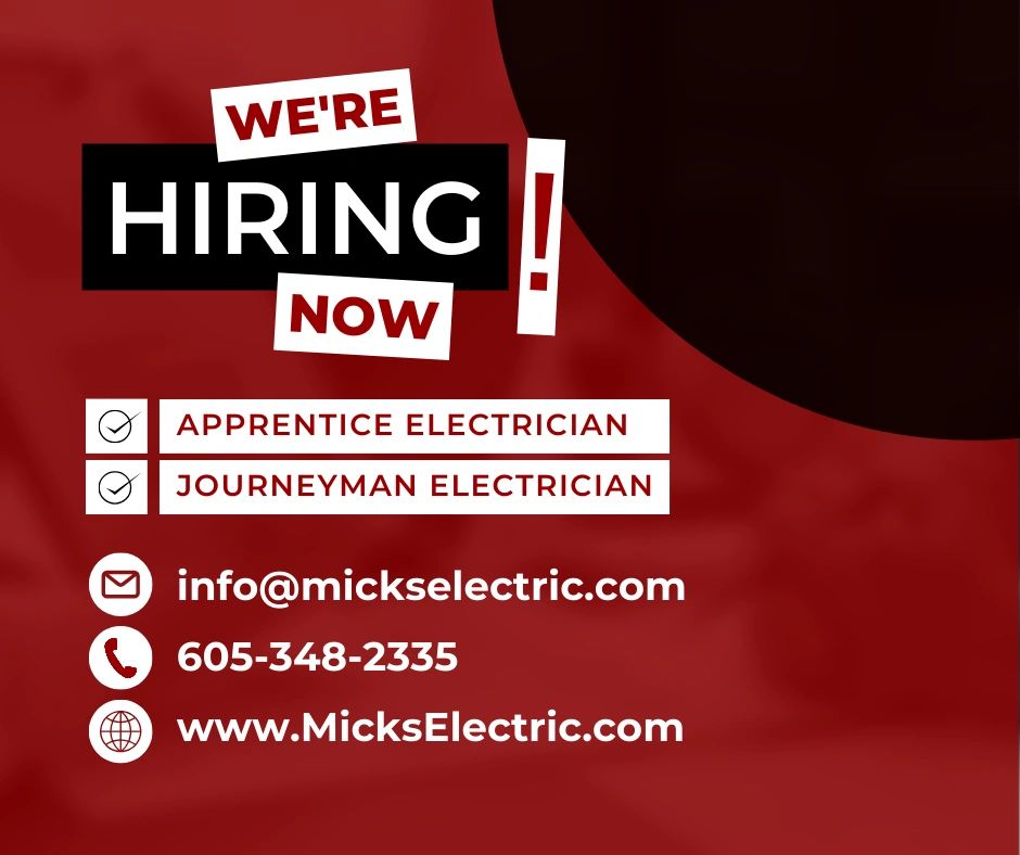 Now Hiring - Apprentice and Journeyman Electricians